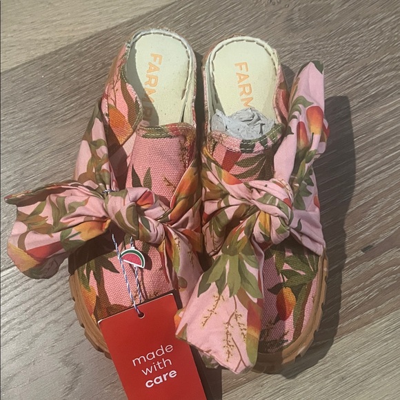 FARM Rio | Shoes | Farm Rio Nwt Floral Mule Slipon Womens Shoes Sz 6 ...